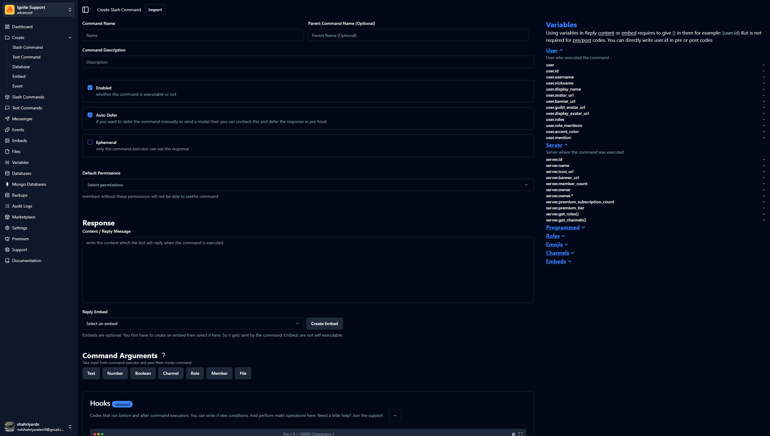 Custom Commands - #1 Discord bot for making Custom Commands